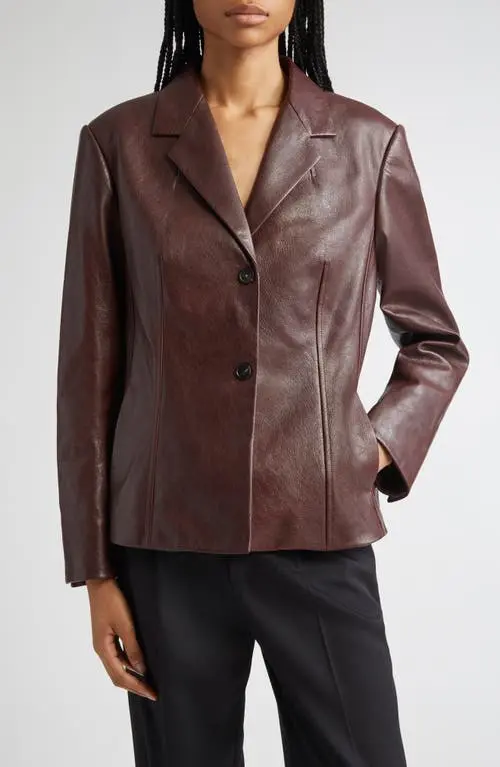 FERRAGAMO Tailored Leather Blazer