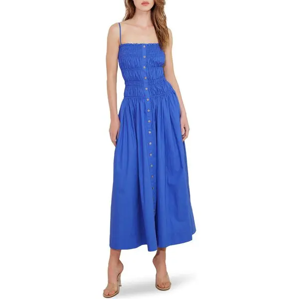 FREEMARKET Shirred Cotton Maxi Sundress