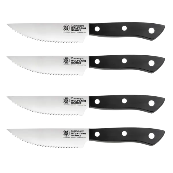 CUISINE::PRO® Wolfgang Starke 4-piece Steak Knife Set - Black