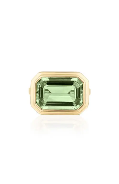Goshwara Manhattan East West Ring - Translucent Green