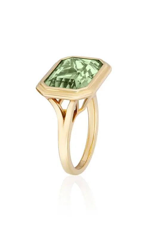 Goshwara Manhattan East West Ring - Translucent Green