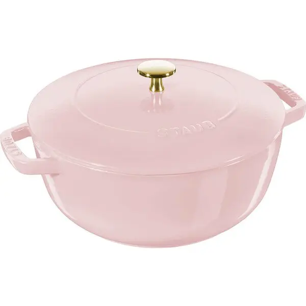 STAUB 5-quart Enameled Cast Iron Cocotte - Pink