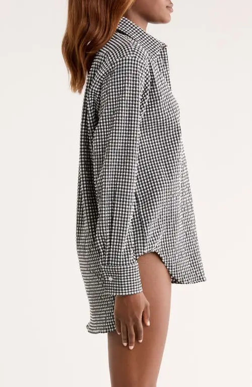 Hunza G Oversized Cover-up Shirt - Black