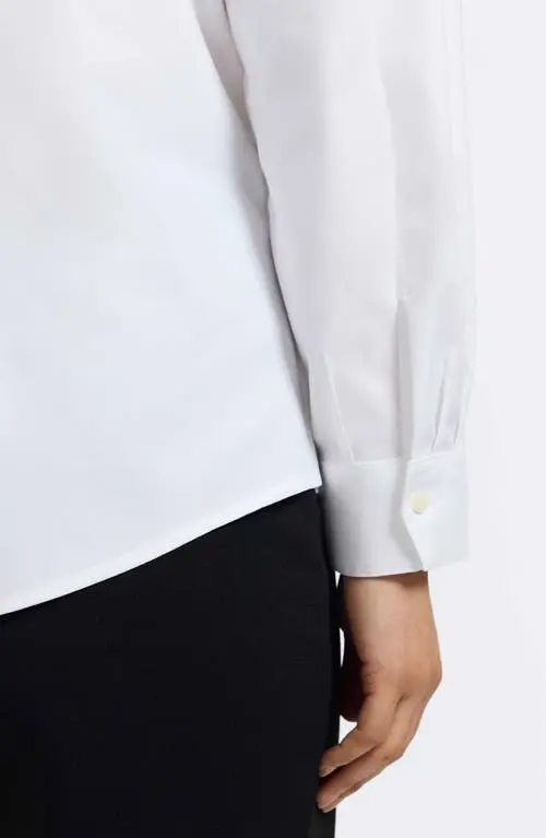 Foxcroft Marlee Leopard Trim Button-up Shirt