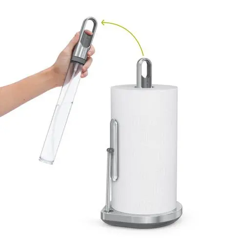 SIMPLEHUMAN Paper Towel Holder With Spray - Brushed