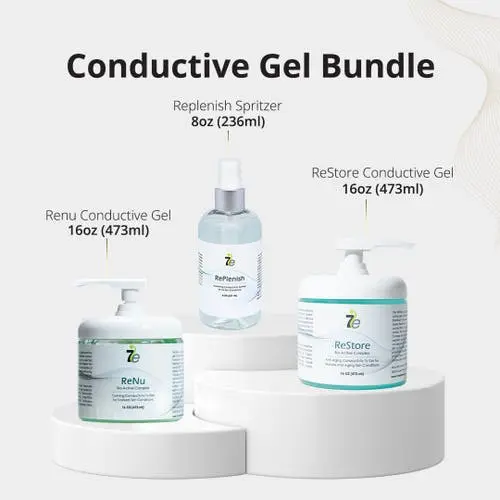 7E WELLNESS Microcurrent Conductivity Gel Bundle For Aging & Stressed Skin