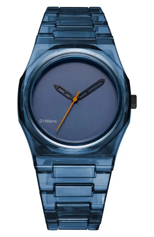 D1 MILANO Nylon Bracelet Watch - Transparent Blue