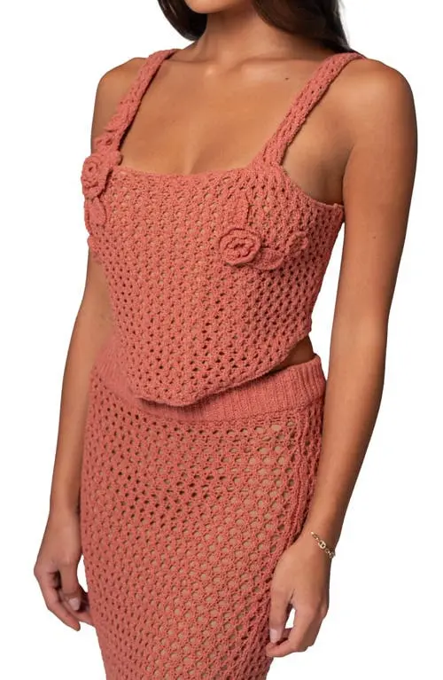 JLUXLABEL Crochet Trimmed Tank