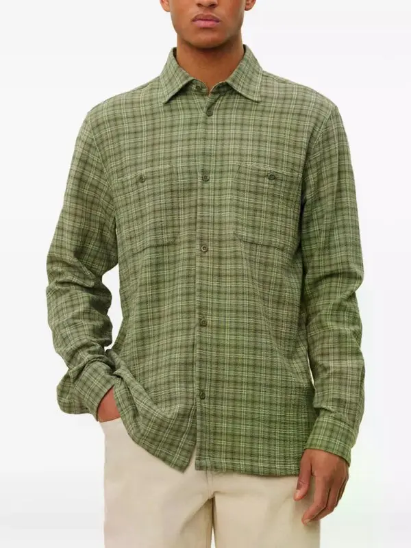 LES DEUX Checked Chest-pocket Shirt
