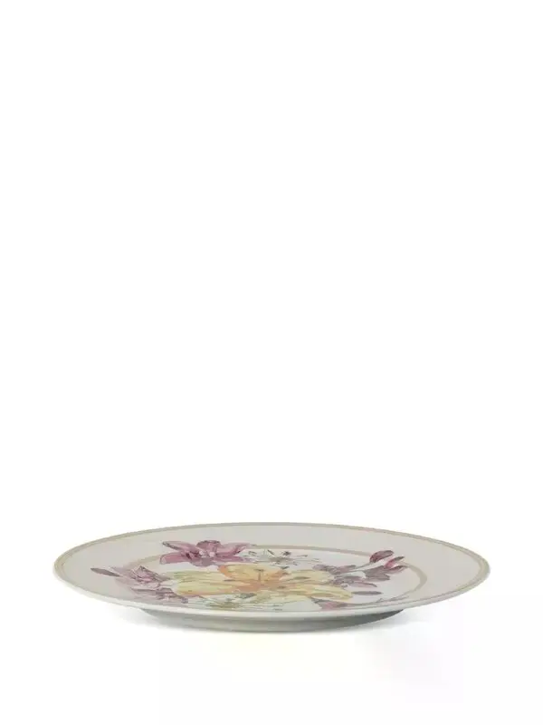 SWAROVSKI Floral-print Plate - Neutrals