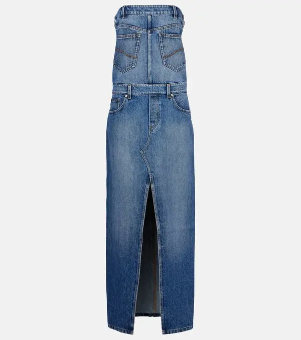 Stella McCartney Denim Maxi Dress - Blue