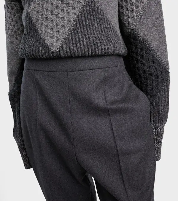 Stella McCartney Mid-rise Tapered Wool Sweatpants