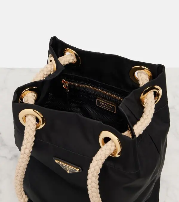 Prada Mariner Re-nylon Small Bucket Bag - Black