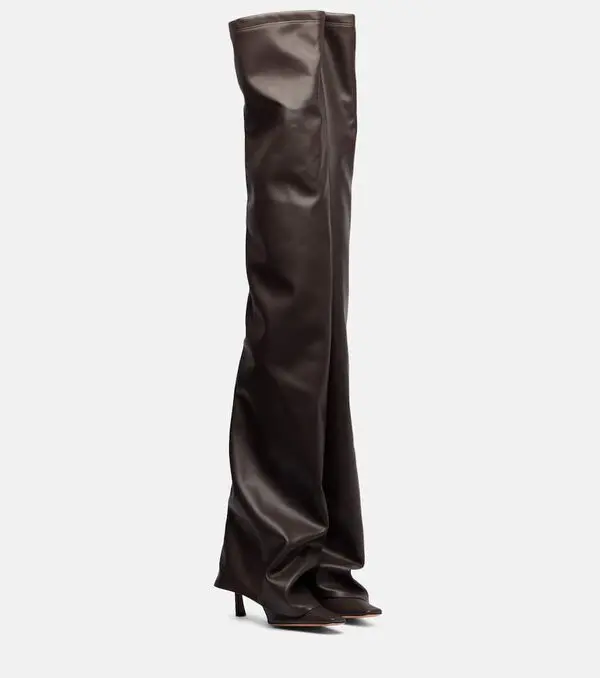 Attico Robin Over-the-knee Boots - Brown