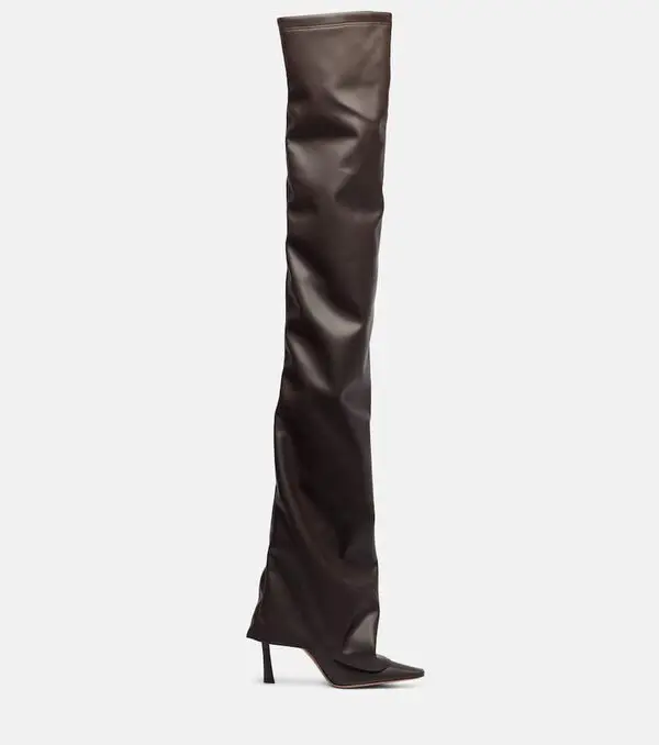 Attico Robin Over-the-knee Boots - Brown