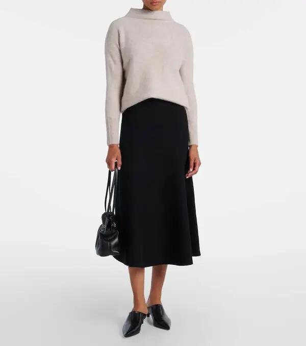 Vince Cashmere Mockneck Sweater - Beige
