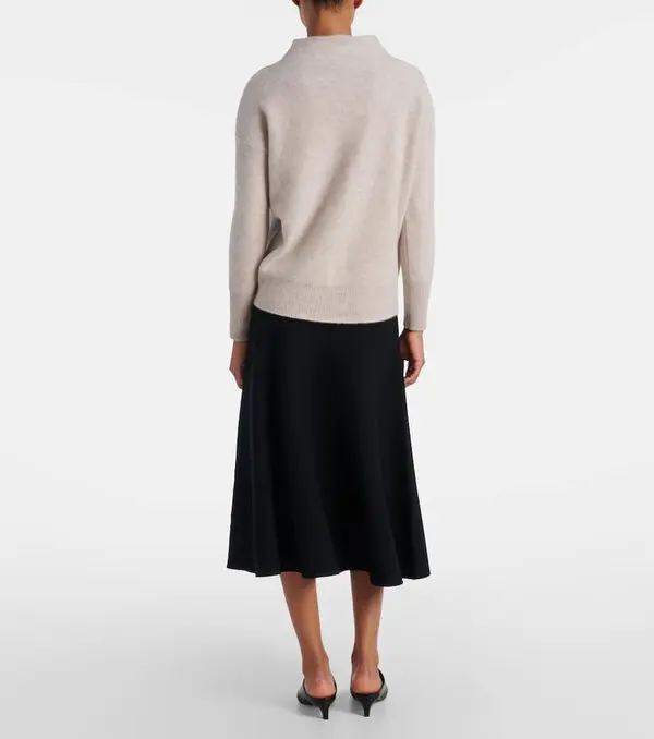 Vince Cashmere Mockneck Sweater - Beige