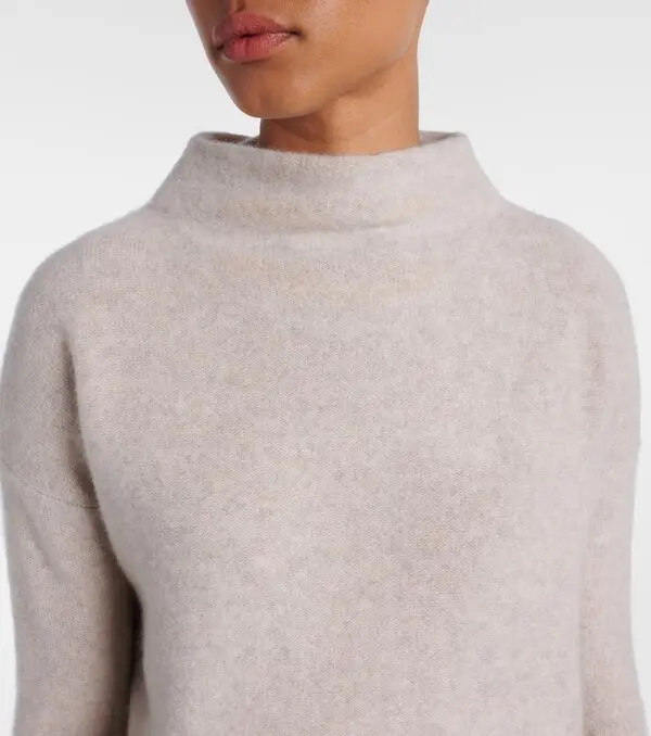 Vince Cashmere Mockneck Sweater - Beige