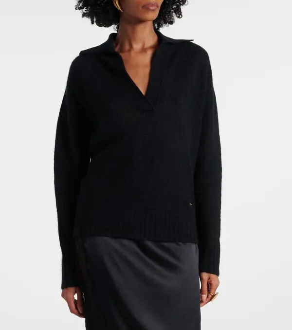 TOM FORD Cashmere And Silk Polo Sweater - Black