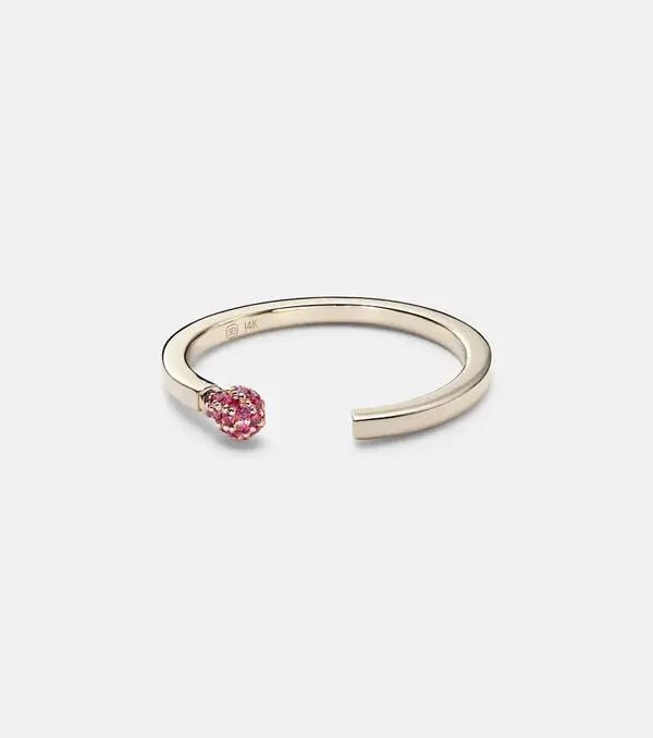 SYDNEY EVAN 14kt Ring With Rubies - Gold