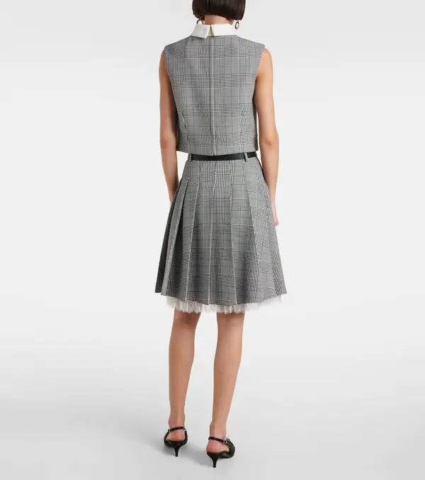 SELF-PORTRAIT Prince Of Wales Check Top