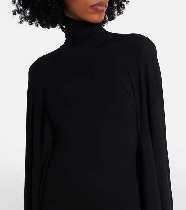 Balenciaga Caped Jersey Gown