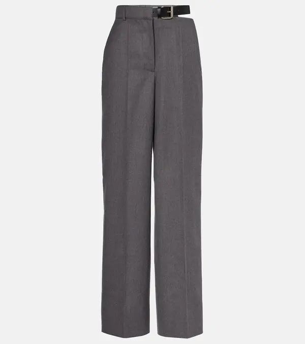 Stella McCartney Wool Flannel Straight Pants