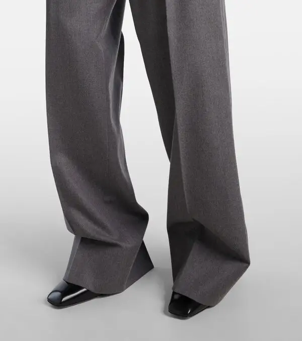 Stella McCartney Wool Flannel Straight Pants