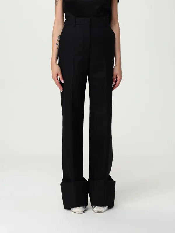 Valentino Garavani Wide Leg Trousers - Black
