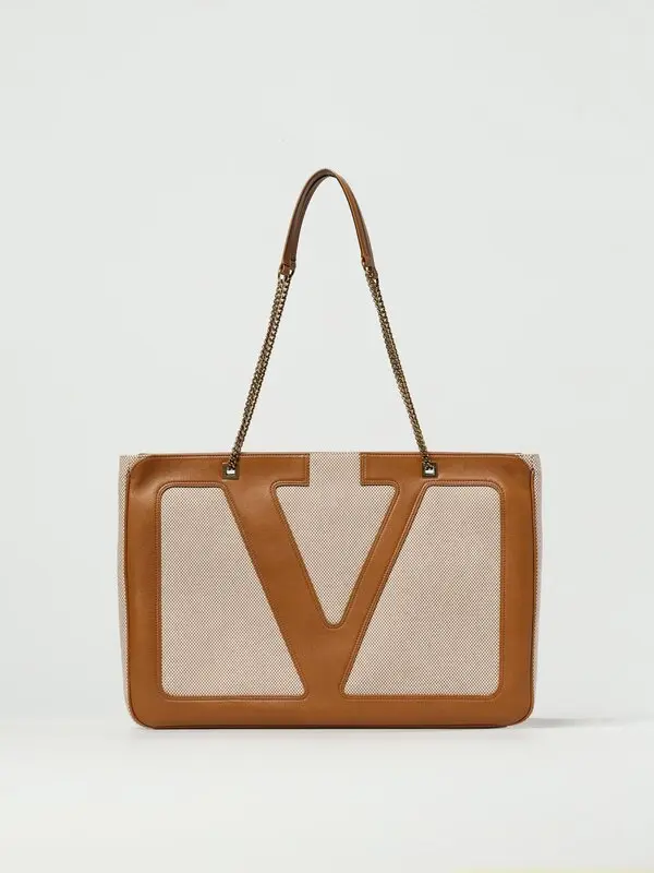 Valentino Garavani V Logo Tote Bag - Sand