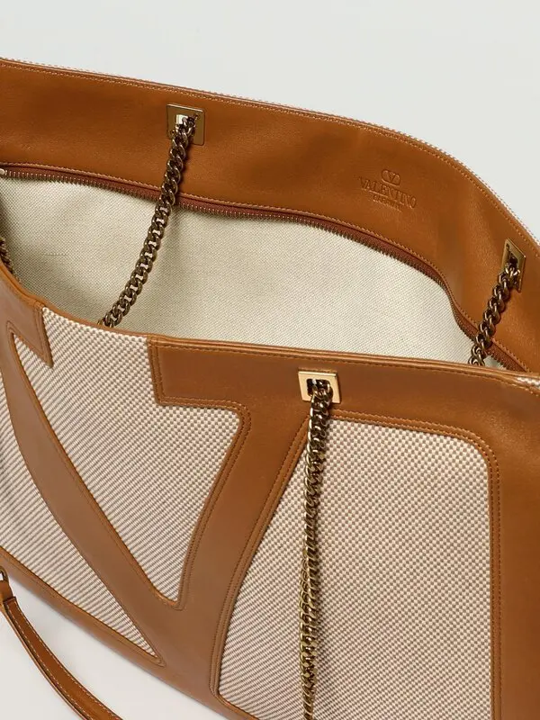 Valentino Garavani V Logo Tote Bag - Sand