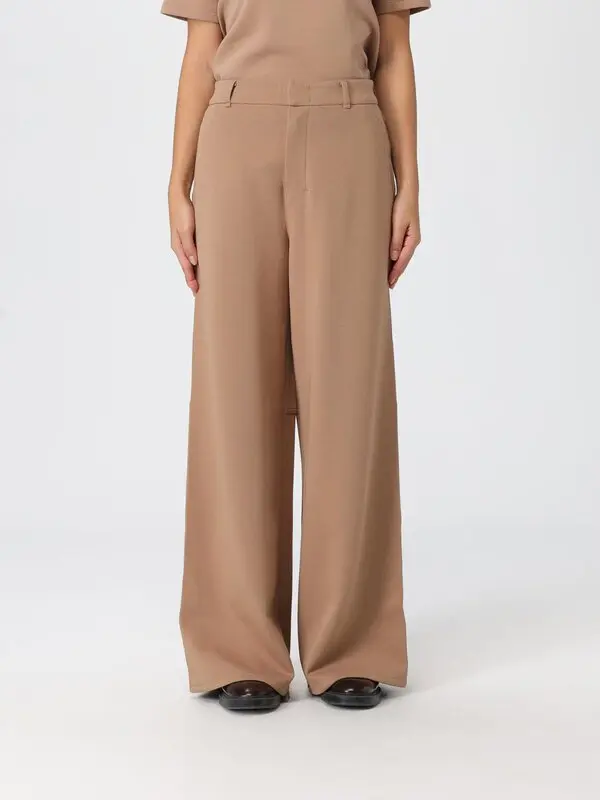 Max Mara Wide Leg Tailored Pants - Camel