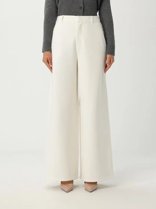 Max Mara Wide Leg Tailored Pants - White