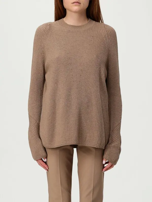 Max Mara Ribbed Knit Sweater - Camel