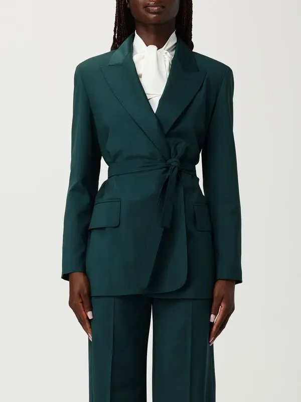 Max Mara Belted Jacket - Green
