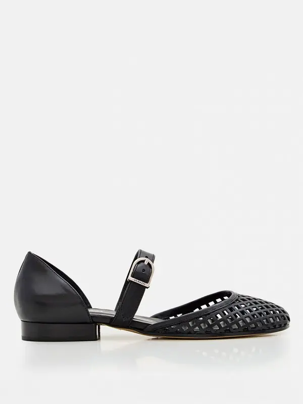 DURAZZI MILANO Mary Jane Ballet Flats - Black