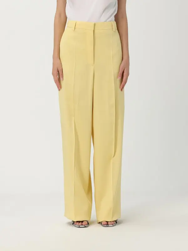 Stella McCartney Tailored Wide Leg Trousers - Yellow