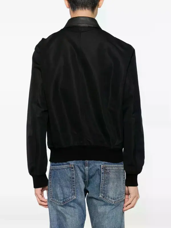 TOM FORD Leather Collar Bomber Jacket