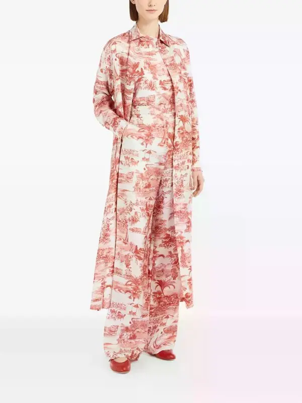 Max Mara Graphic-print Sleeveless Top