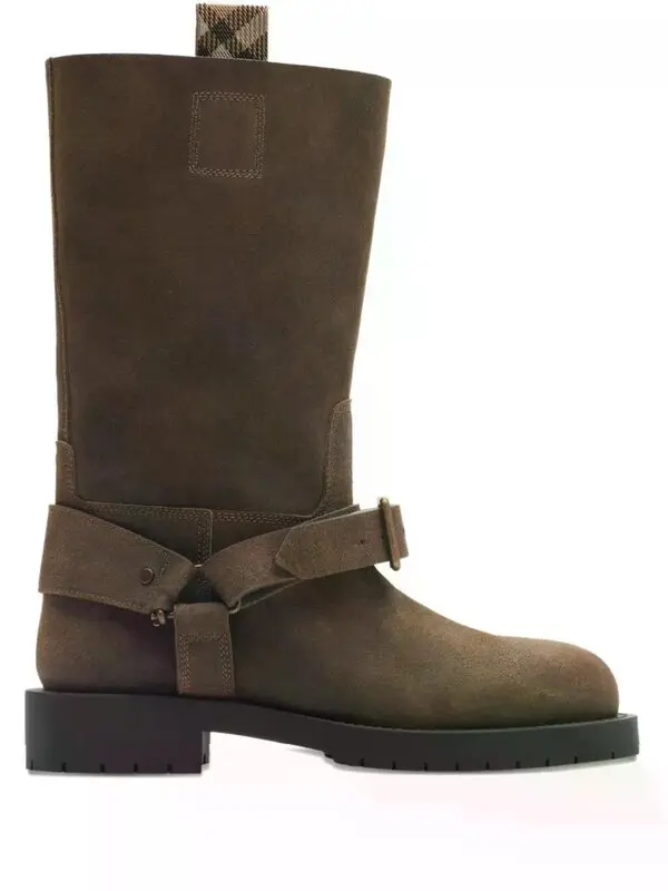 Burberry Suede Boots - Brown