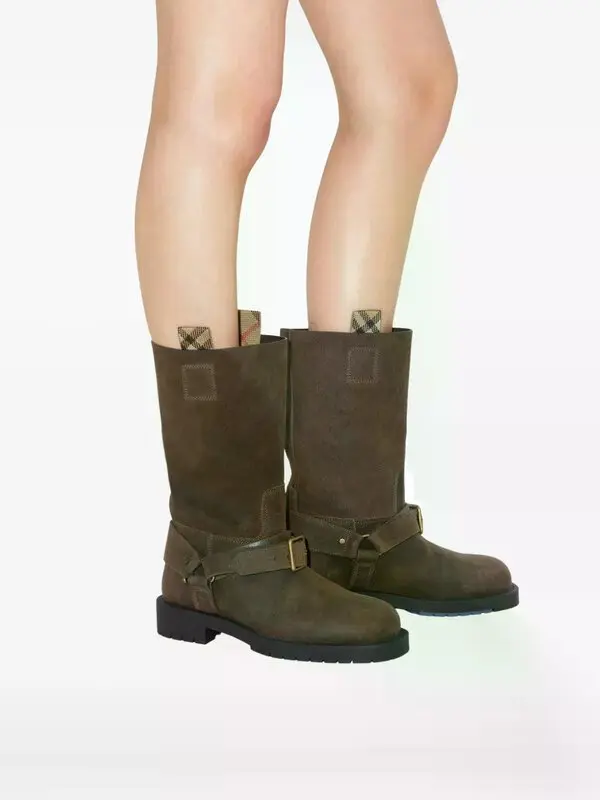 Burberry Suede Boots - Brown