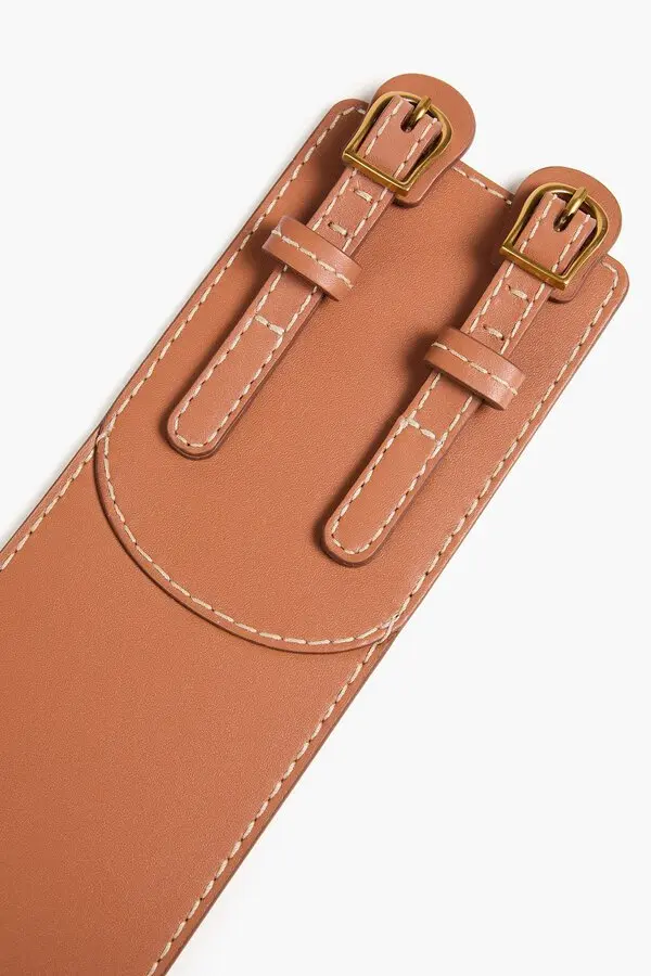 Zimmermann Leather Waist Belt In Light Brown - 50% Off  display picture 3