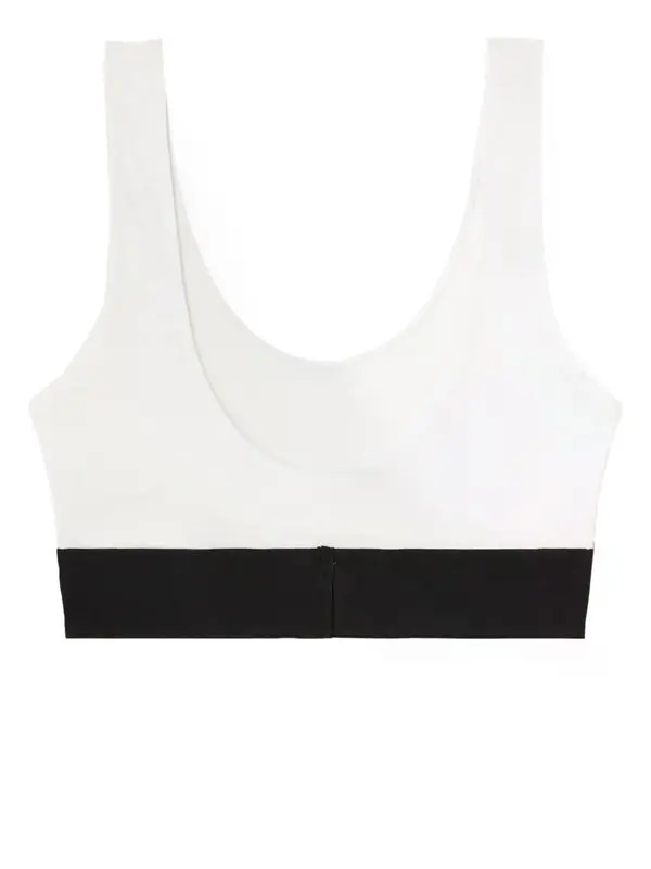 Palm Angels Logo-underband Two-tone Bra