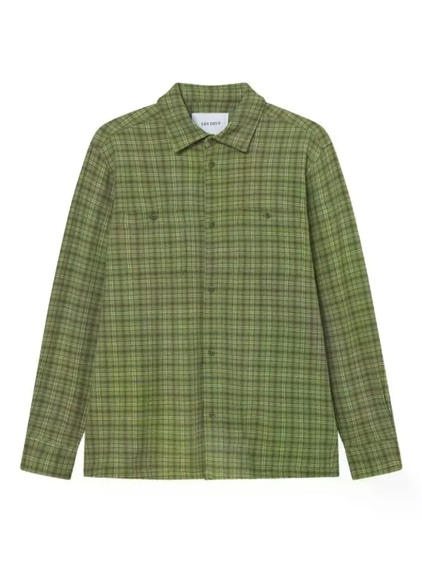 LES DEUX Checked Chest-pocket Shirt