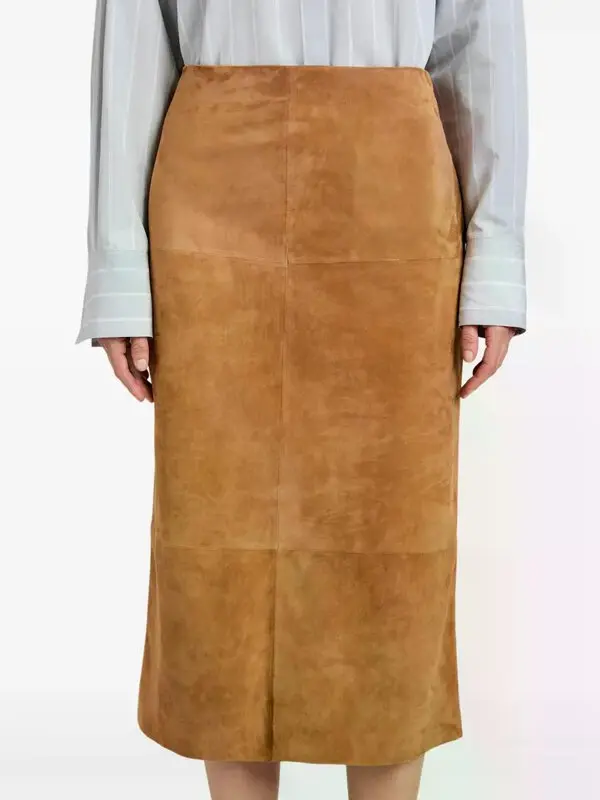 Proenza Schouler Nadia Midi Skirt - Brown