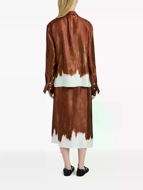 Proenza Schouler Amery Midi Skirt - Brown