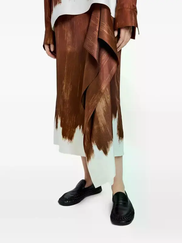 Proenza Schouler Amery Midi Skirt - Brown