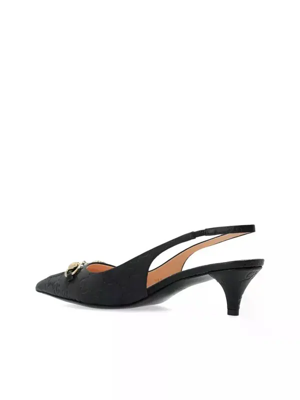Gucci 45mm Horsebit Slingback Pumps