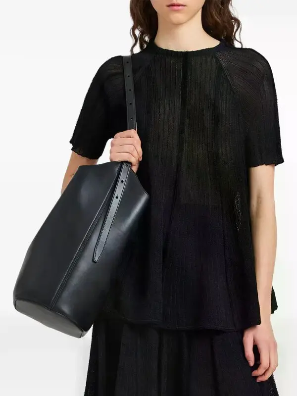 Proenza Schouler Tavia Knitted Top - Black
