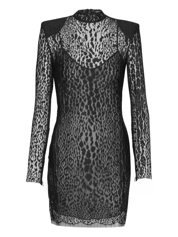 Balmain Leopard-print Bodycon Dress